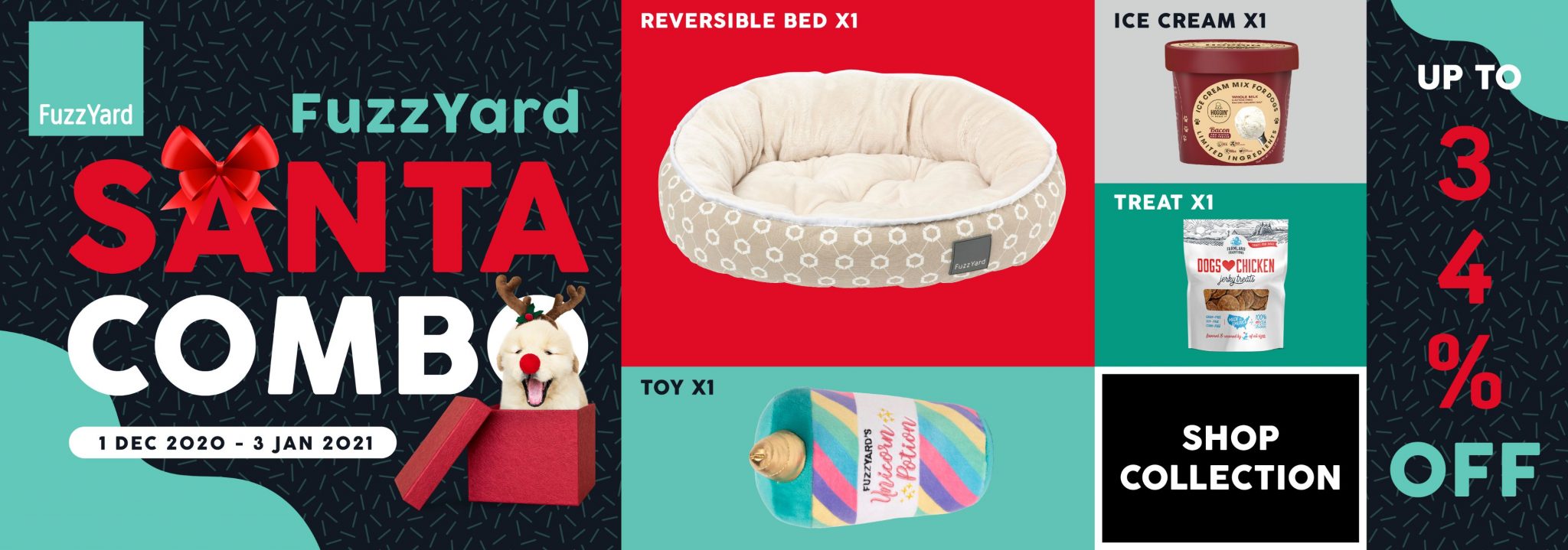 FuzzYard Santa Combo | Silversky Pets